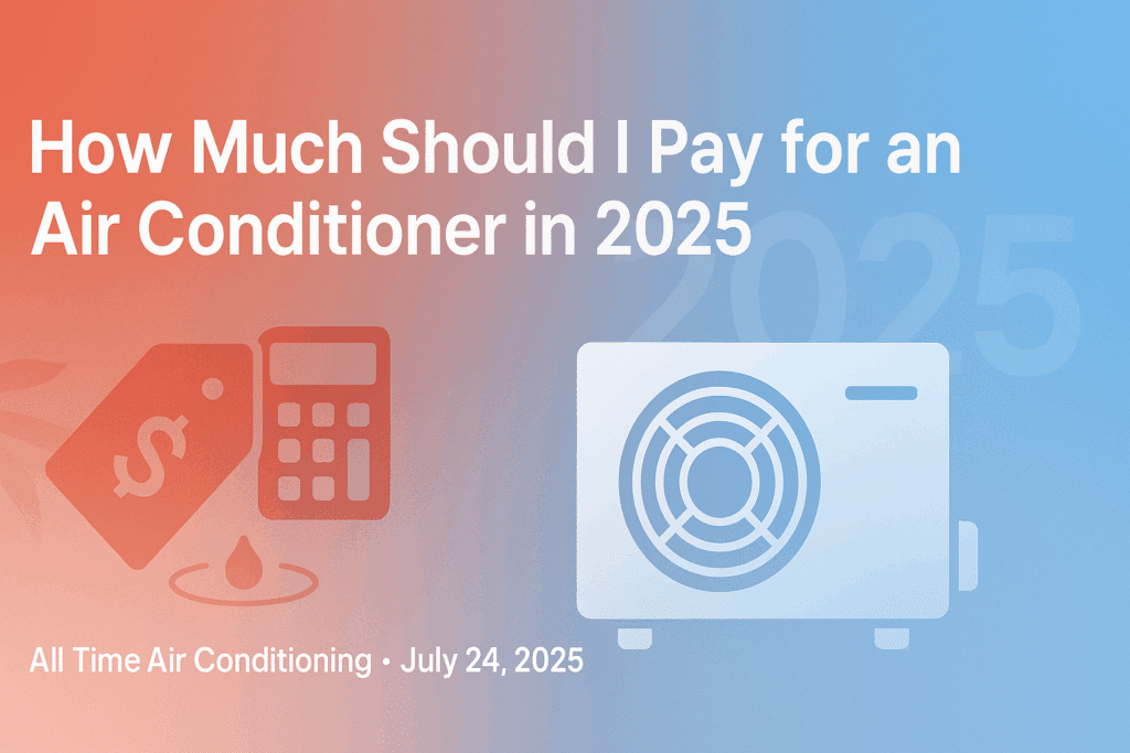 How Much Should I Pay for an Air Conditioner in 2025 - All Time Air ...